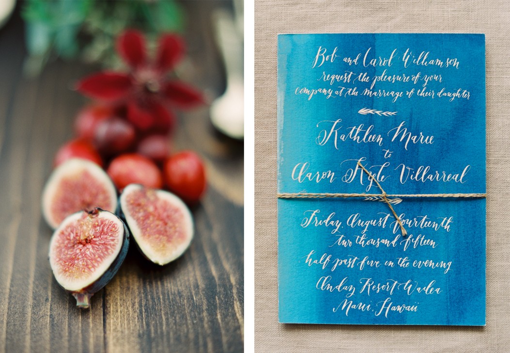 Kat & Aaron - Maui, Hawaii - la Happy Calligraphy & Custom Paper Goods